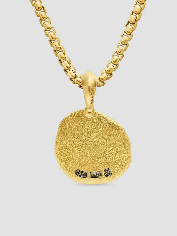 David Yurman Virgo Amulet In 18k Yellow 27mm