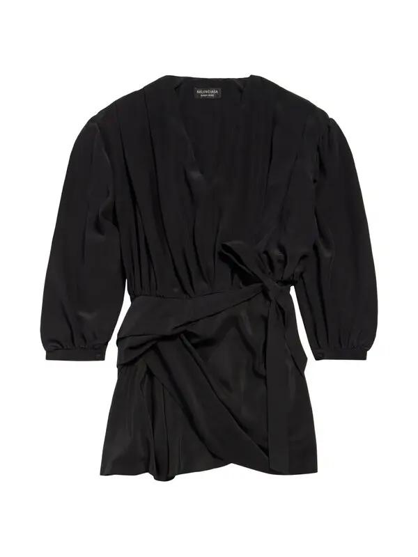 Balenciaga V-neck Mini Dress