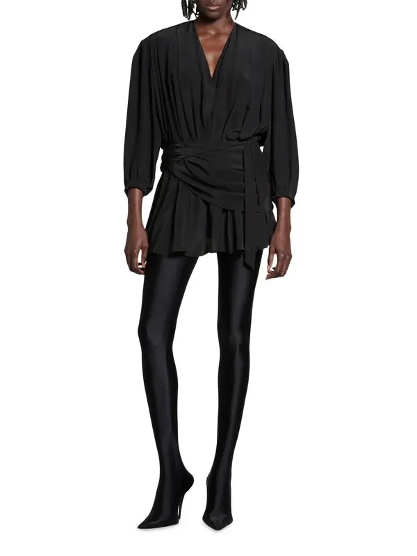 Balenciaga V-neck Mini Dress