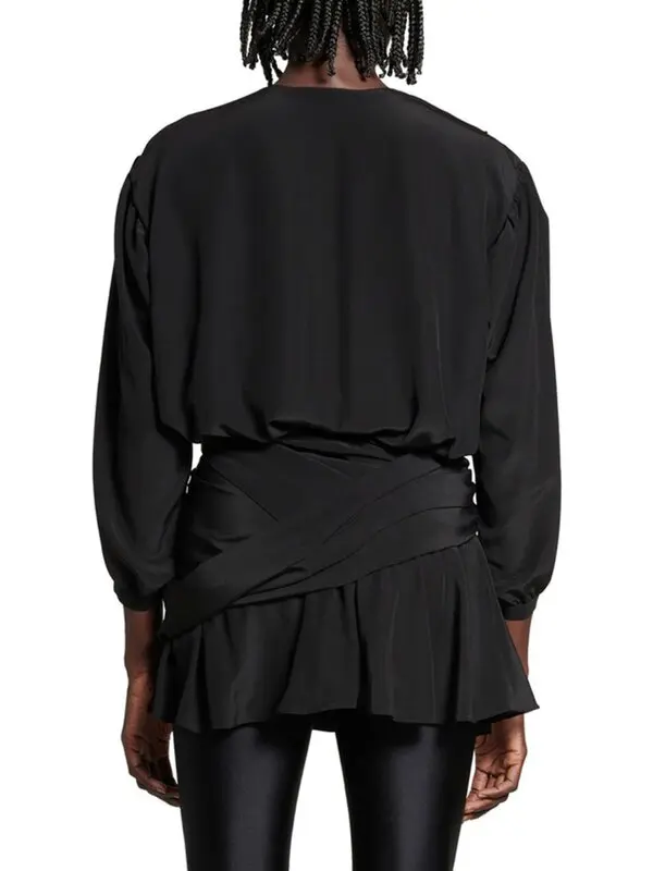 Balenciaga V-neck Mini Dress