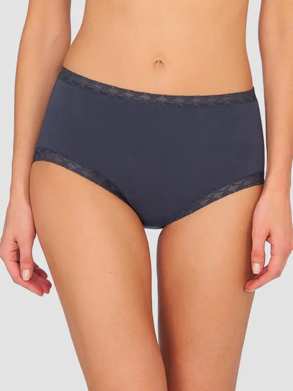 Natori Bliss Cotton Full Brief - Ash Navy