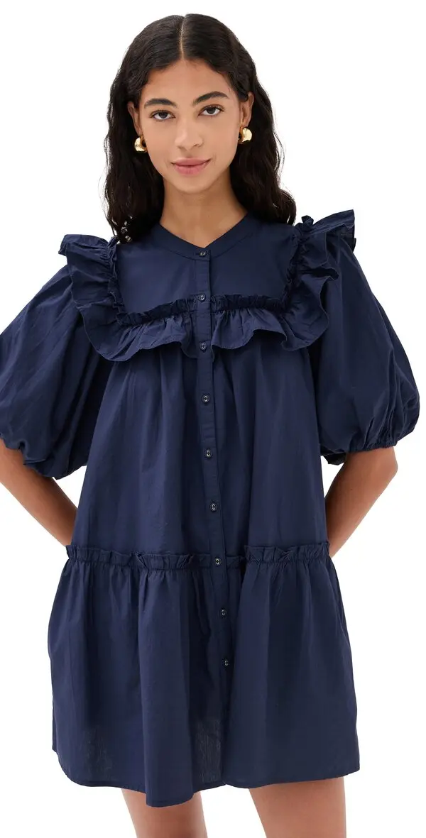 CLEOBELLA Tatiana Mini Dress - Navy