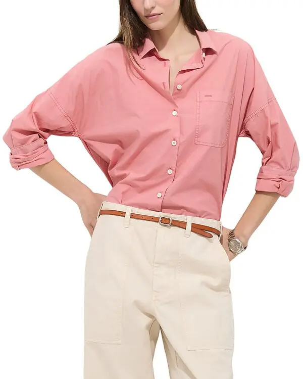 ALEX MILL Jo Poplin Shirt - Tulip
