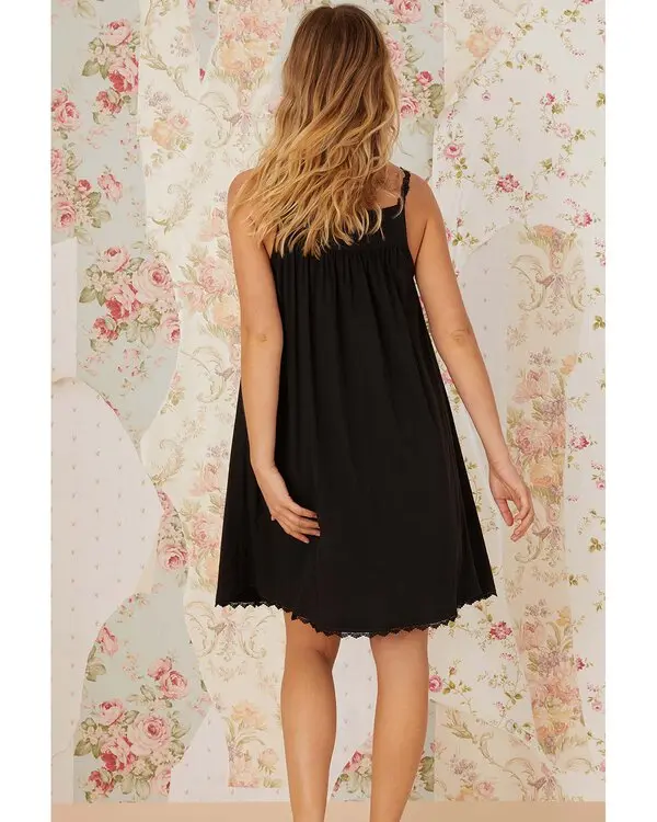 Eileen West Cotton Lace Trim Chemise