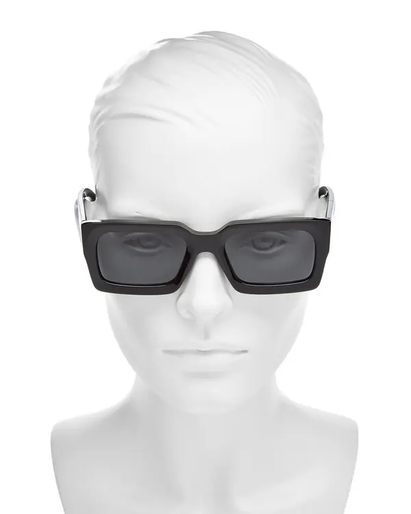 Celine Bold 3 Dots Rectangular Sunglasses, 54mm - Black/gray Solid