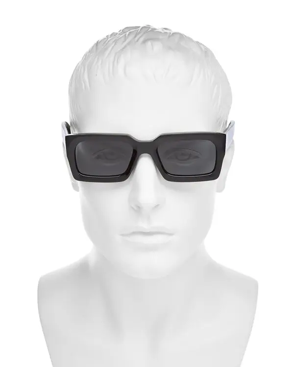 Celine Bold 3 Dots Rectangular Sunglasses, 54mm - Black/gray Solid
