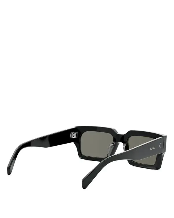 Celine Bold 3 Dots Rectangular Sunglasses, 54mm - Black/gray Solid