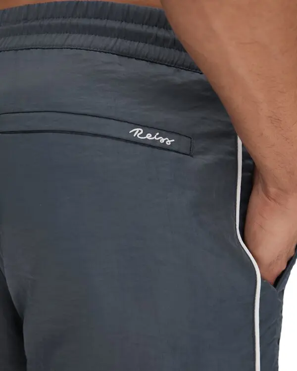 REISS Piped Drawstring 5 Swim Trunks
