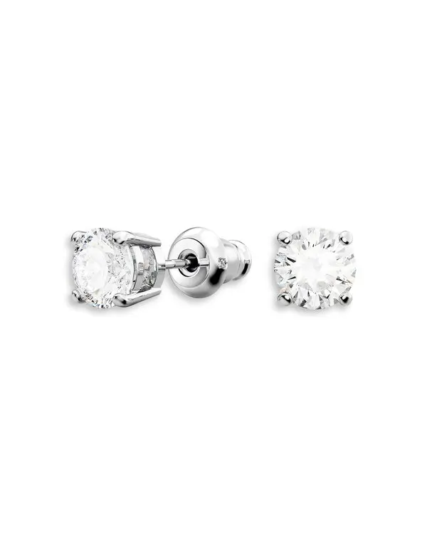 SWAROVSKI Matrix Tennis Necklace And Stud Earrings Set - Silver