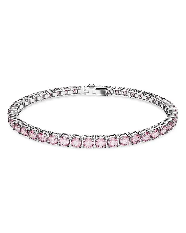 SWAROVSKI Matrix Tennis Bracelet - Pink/silver