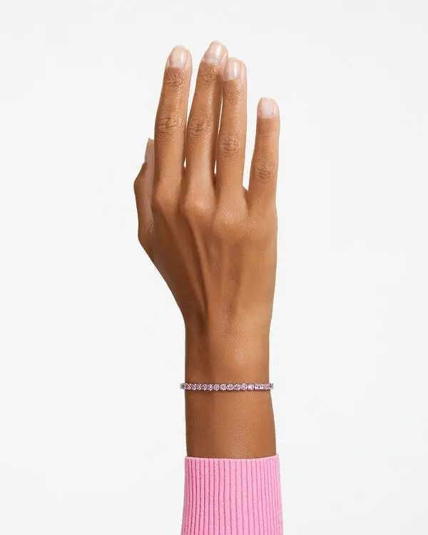 SWAROVSKI Matrix Tennis Bracelet - Pink/silver