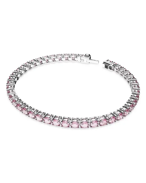 SWAROVSKI Matrix Tennis Bracelet - Pink/silver