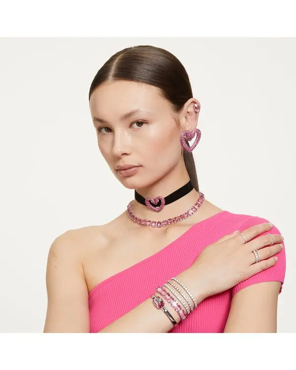 SWAROVSKI Matrix Tennis Bracelet - Pink/silver