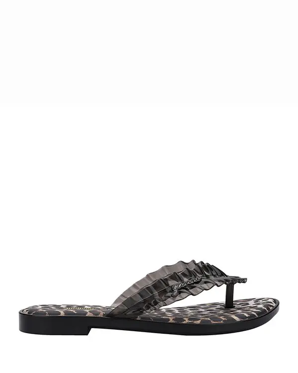 Melissa Slim Thong Sandals - Brown