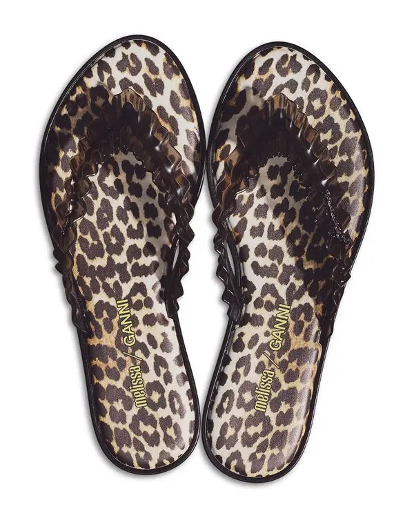 Melissa Slim Thong Sandals - Brown