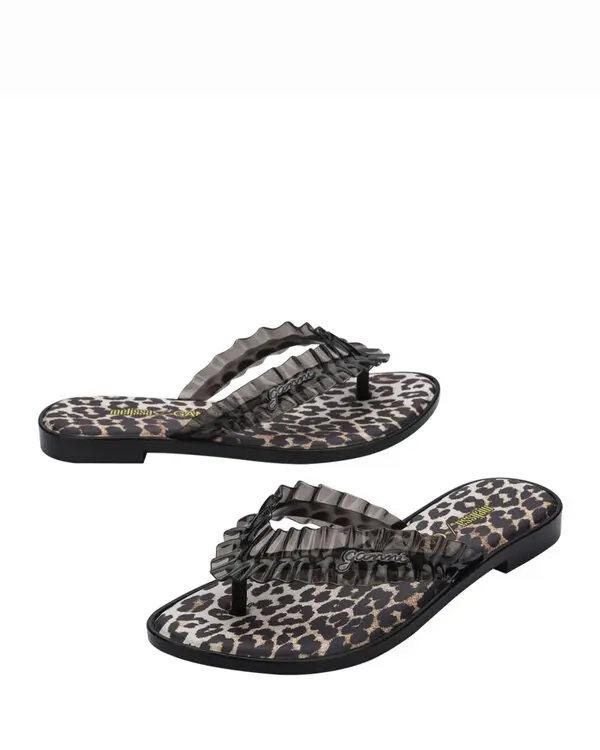 Melissa Slim Thong Sandals - Brown