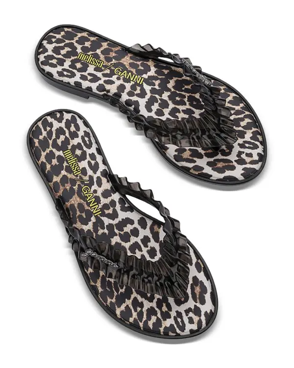 Melissa Slim Thong Sandals - Brown