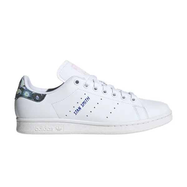 Adidas Stan Smith Sneakers With Floral Artwork - White