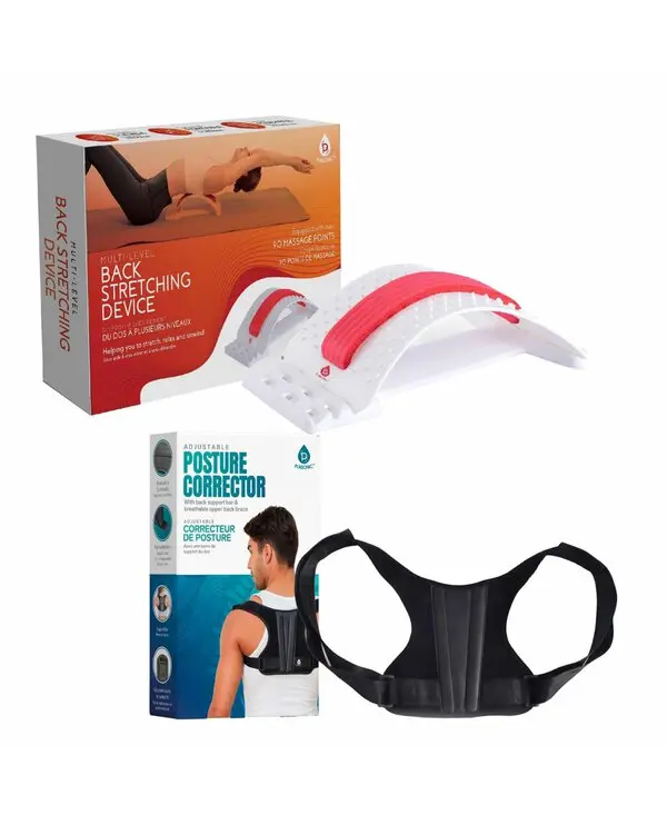 PURSONIC Back Health Essentials Kit: Multi-level Stretch & Posture Perfection - Open Miscellaneous