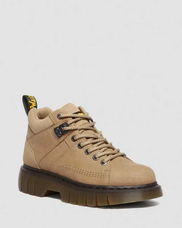 Dr. Martens Woodard Tumbled Nubuck Leather Boots In Tan  display picture 2