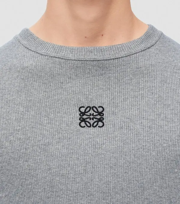 Loewe Anagram Long-Sleeve T-Shirt - Grey | Editorialist