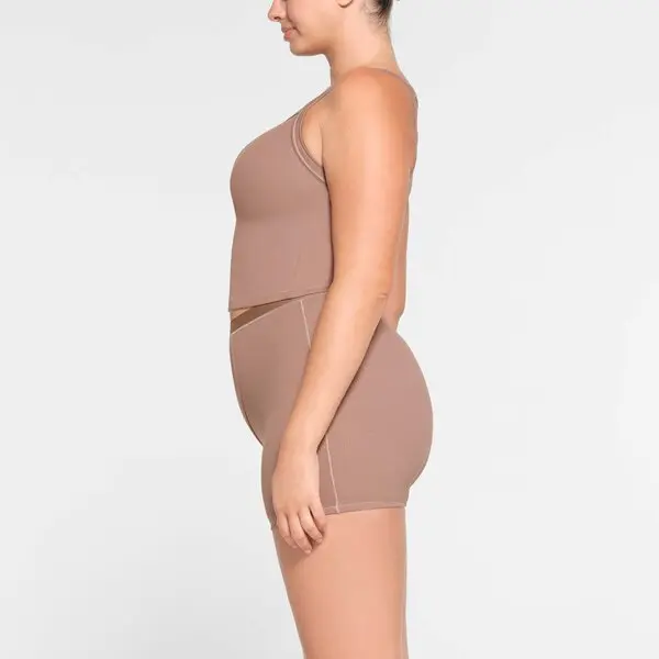 SKIMS Cotton Rib Picot Scoop Tank