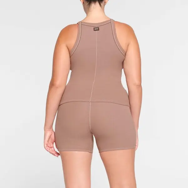 SKIMS Cotton Rib Picot Scoop Tank