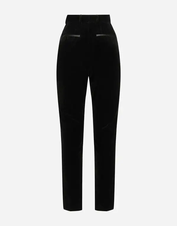 Dolce & Gabbana Velvet Cigarette Pants
