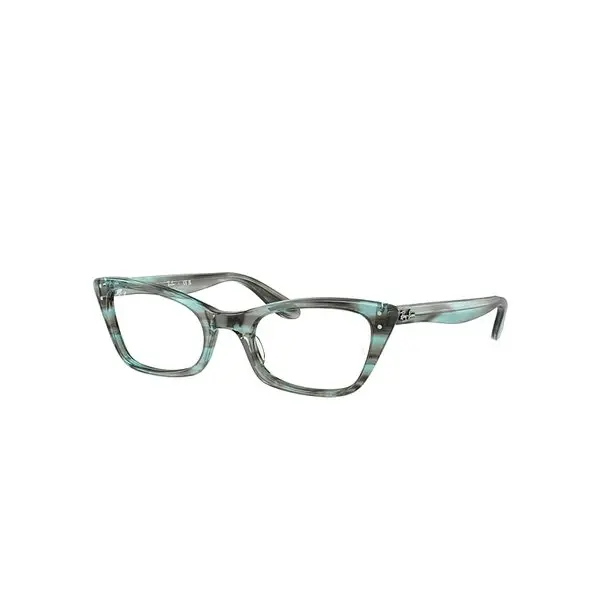 Ray-ban Lady Burbank Optics Eyeglasses Frame - Striped Green