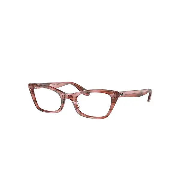 Ray-ban Lady Burbank Optics Eyeglasses Frame - Striped Pink