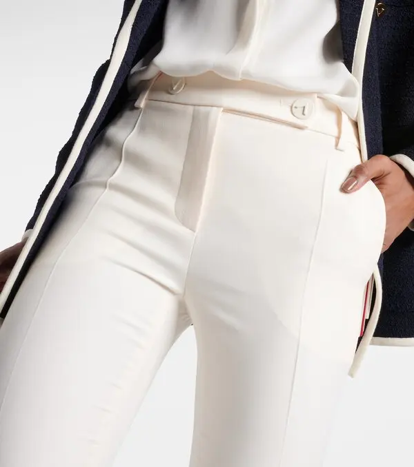 Valentino Garavani Crêpe Couture Mid-rise Straight Pants