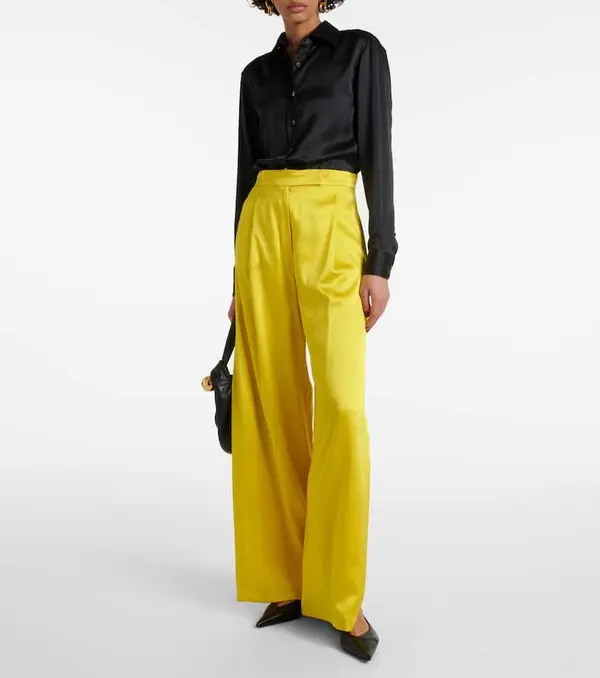 Max Mara Fiesta Wide-leg Pants - Yellow
