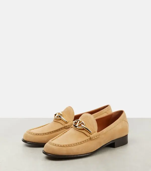 Valentino Garavani Vlogo Signature Loafers - Beige