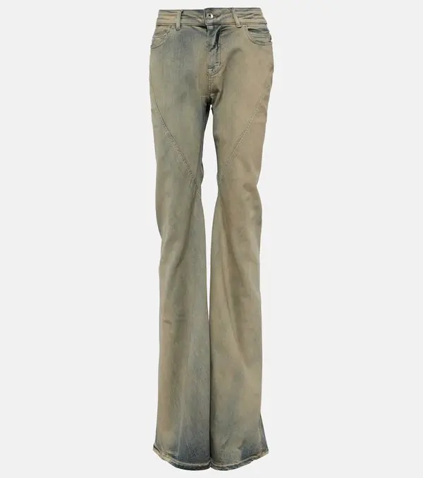 Rick Owens Mid-rise Flared Jeans