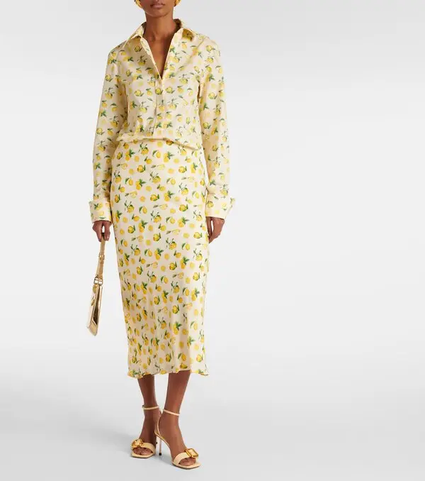 Sportmax Riva Printed Cotton Shirt