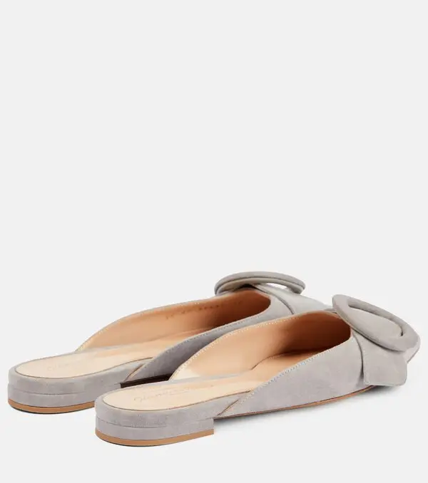 GIANVITO ROSSI Suede Ballet Flats