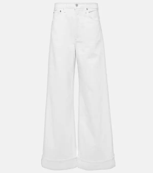 AGOLDE Dame Jean High-rise Wide-leg Jeans