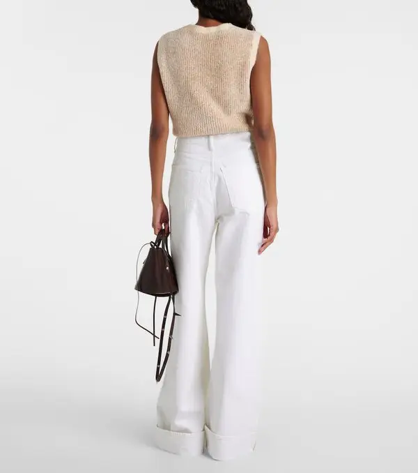 AGOLDE Dame Jean High-rise Wide-leg Jeans
