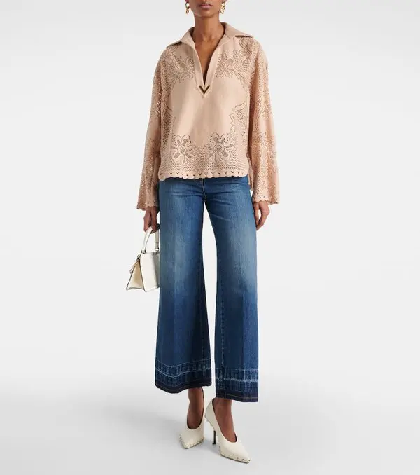 Valentino Garavani High-rise Flared Jeans