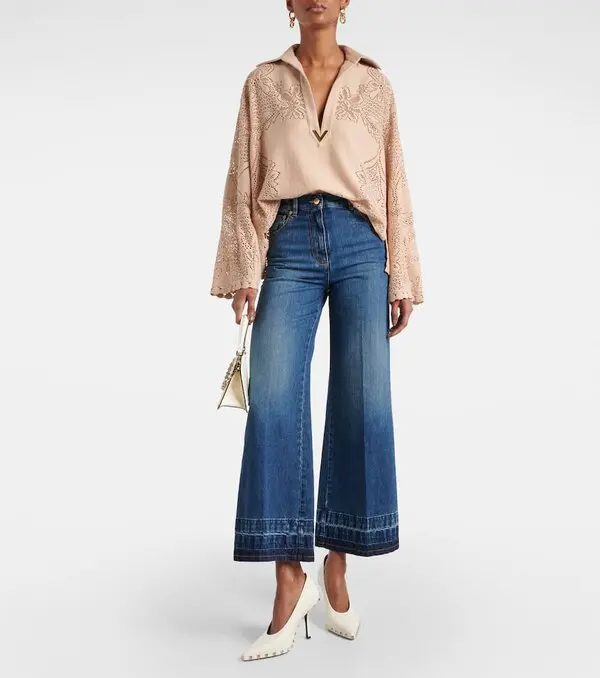 Valentino Garavani High-rise Flared Jeans