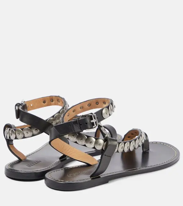 Isabel Marant Étoile Melte Studded Leather Sandals