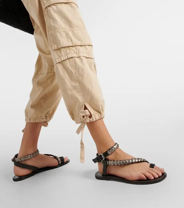 Isabel Marant Étoile Melte Studded Leather Sandals