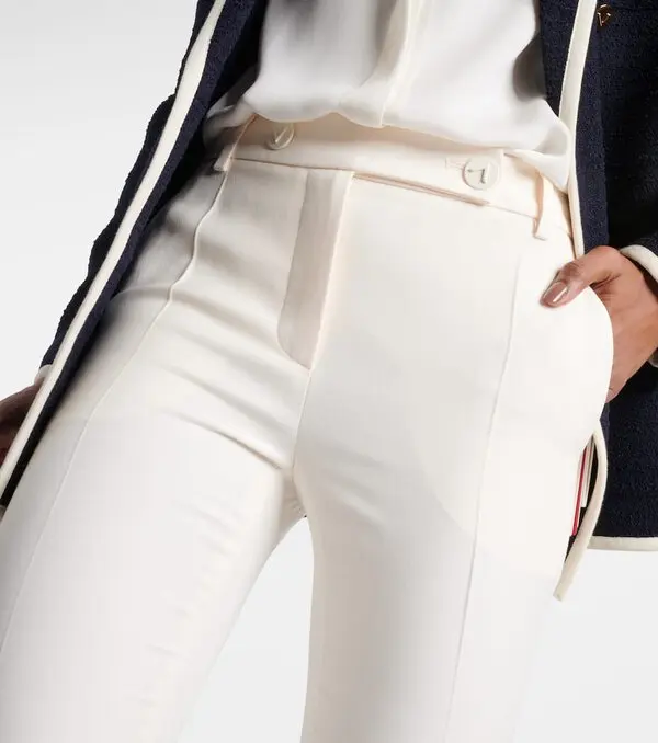 Valentino Garavani Crêpe Couture Mid-rise Straight Pants