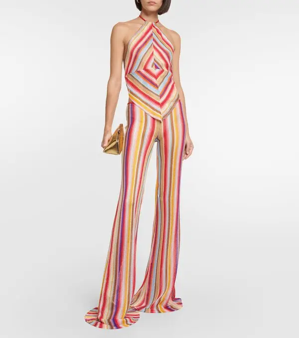 Missoni Striped Low-rise Flared Pants