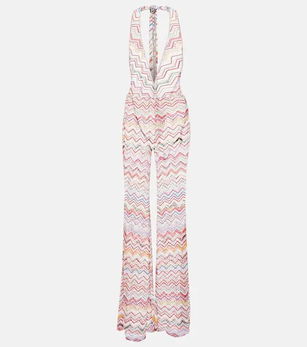 Missoni Zig Zag Lamé Jumpsuit - Multicoloured