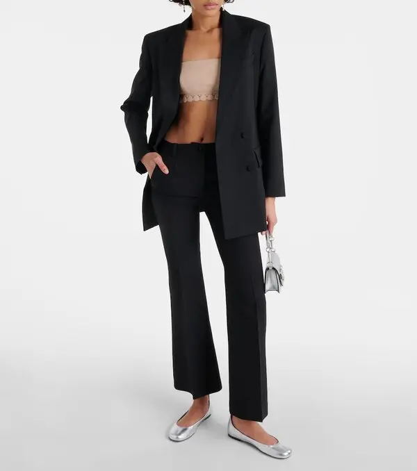 Valentino Garavani Scalloped Cotton-blend Bra Top