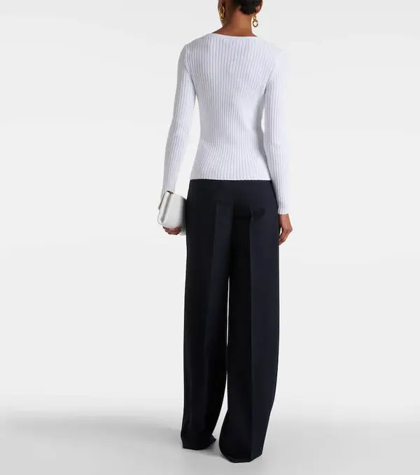 Max Mara Calcio Ribbed-knit Sweater