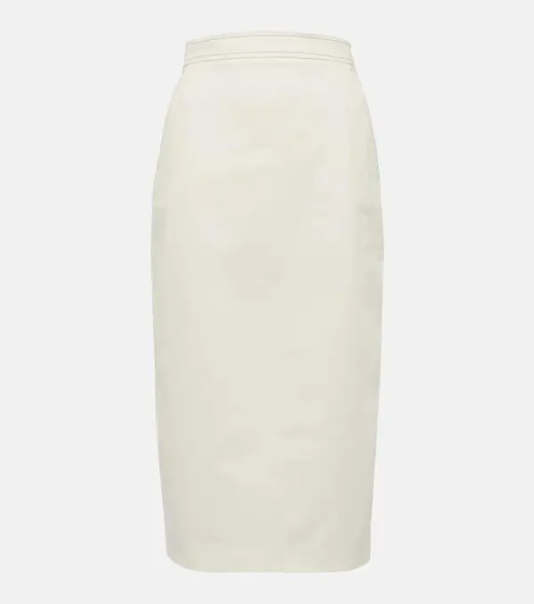 Max Mara Zulia Cotton-blend Midi Skirt