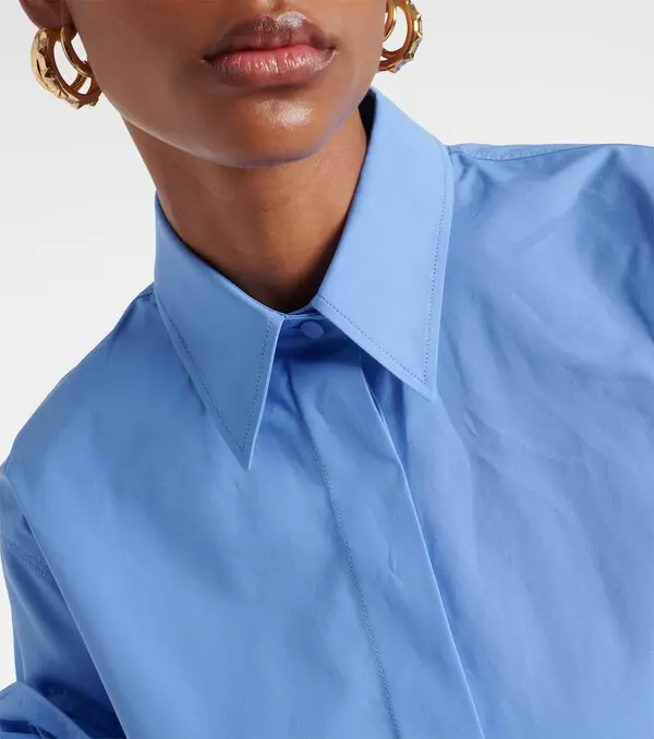 Valentino Garavani Floral-appliqué Cotton Shirt