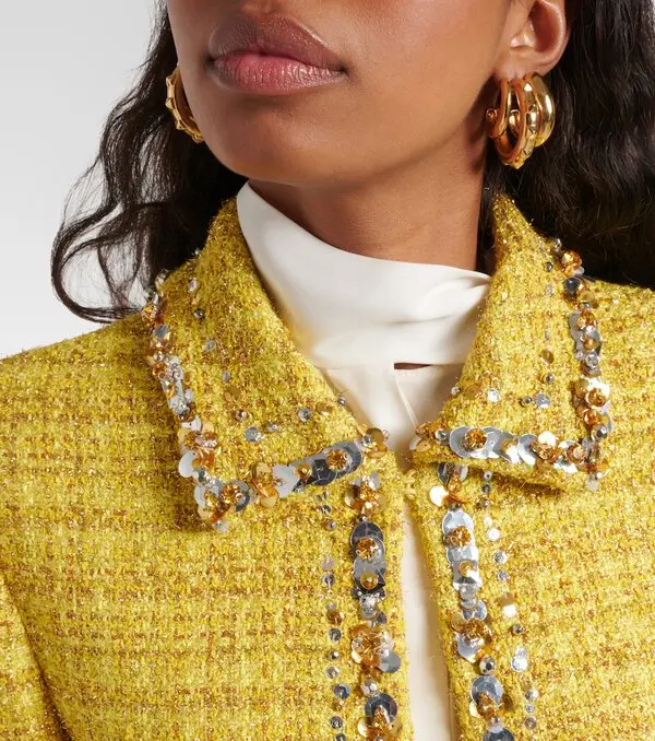 Valentino Garavani Embellished Tweed Jacket